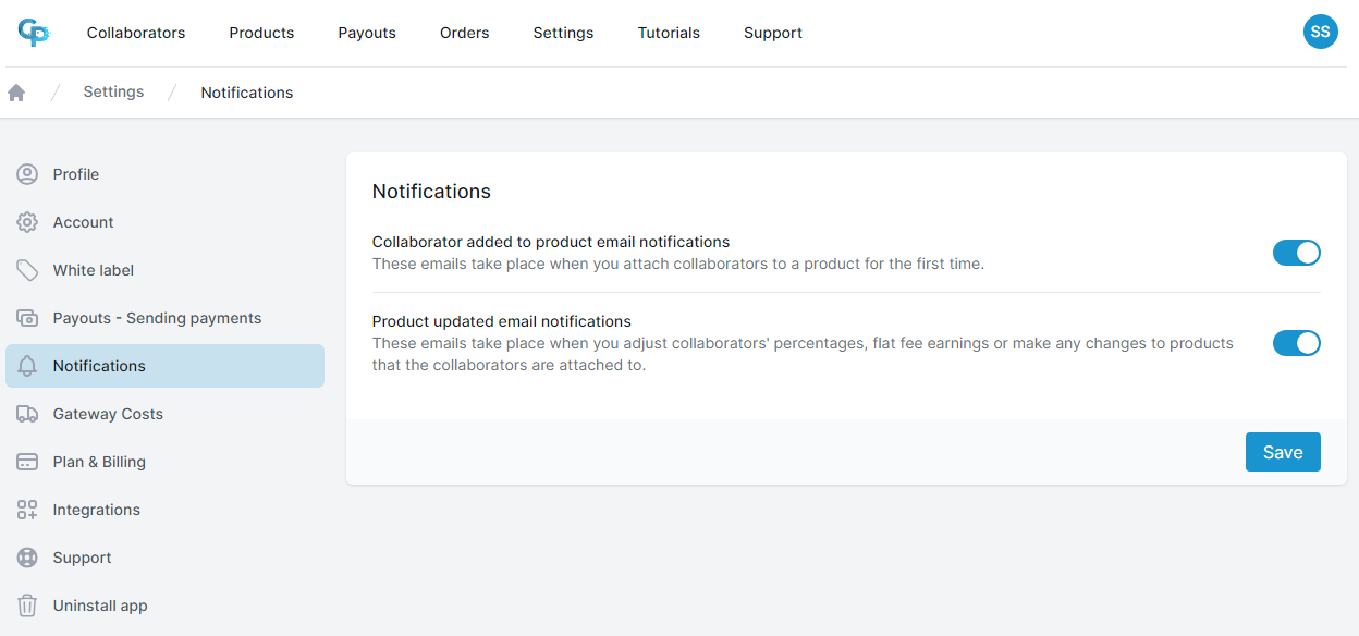 Notifications | CollabPay Documentation