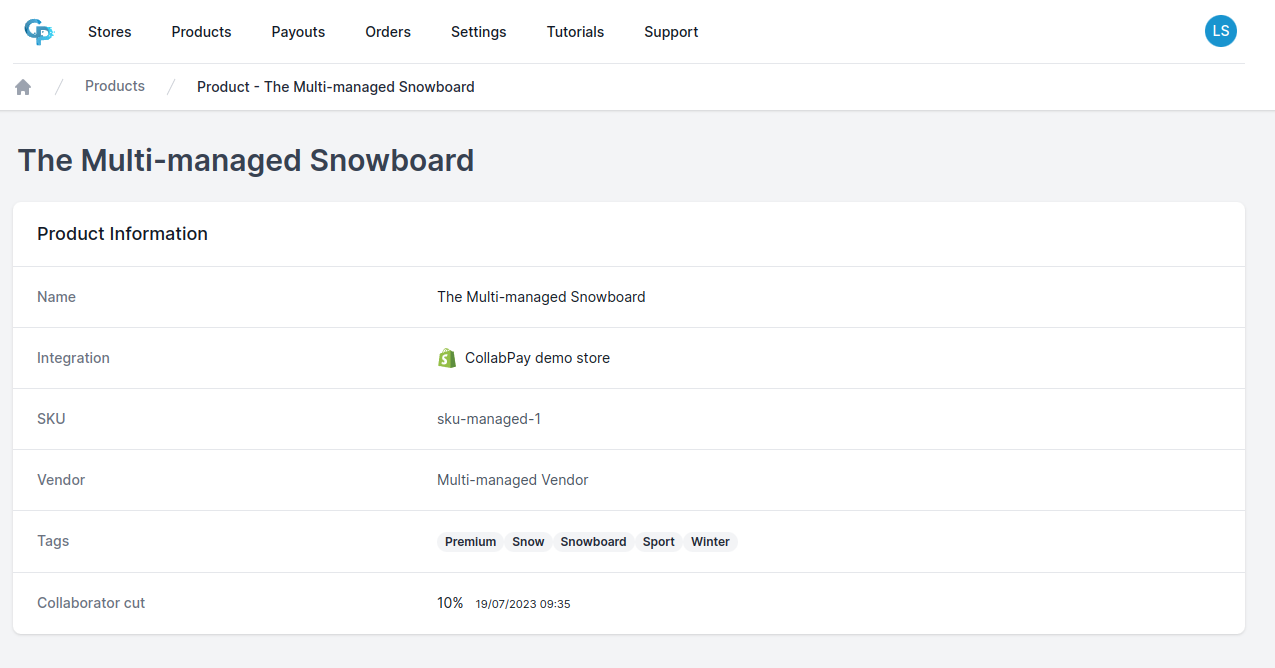 Products | CollabPay Documentation