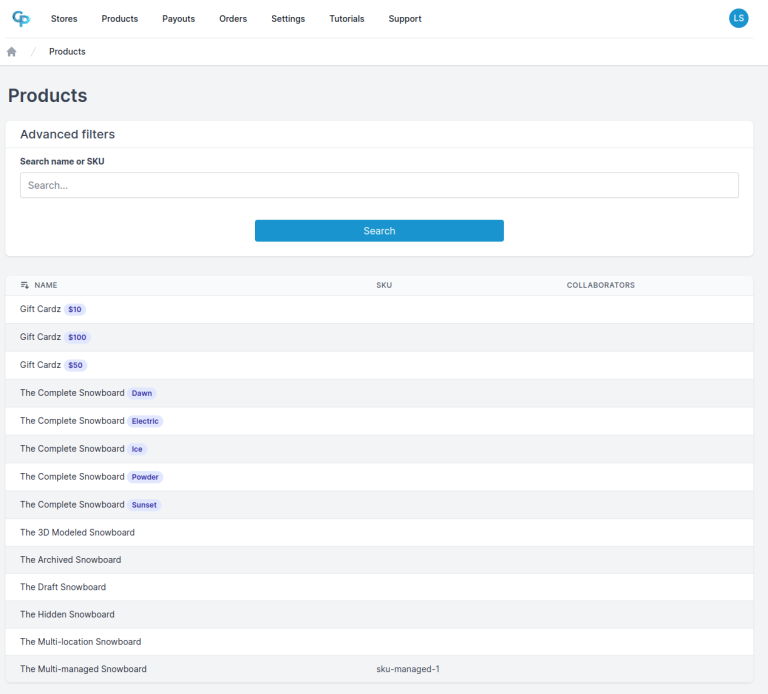 Products | CollabPay Documentation