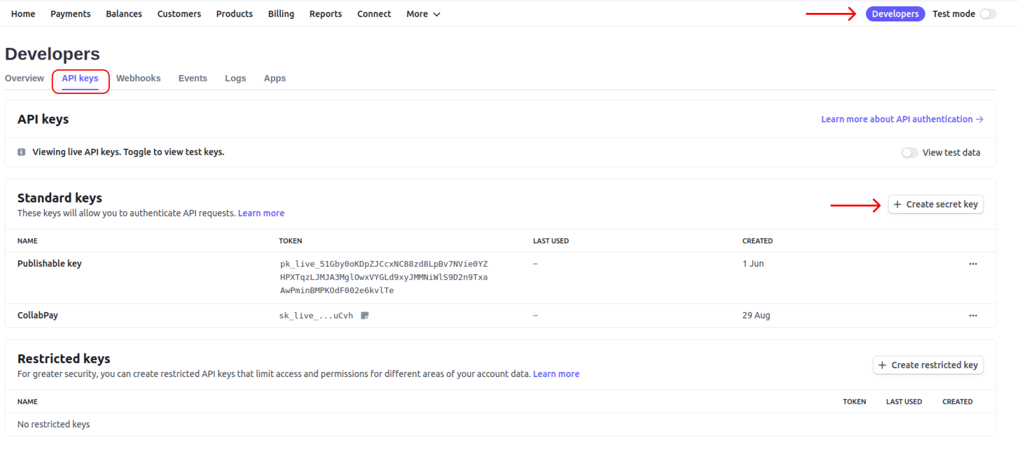 Setting Up Stripe | CollabPay Documentation