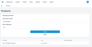 Product Search | CollabPay Documentation